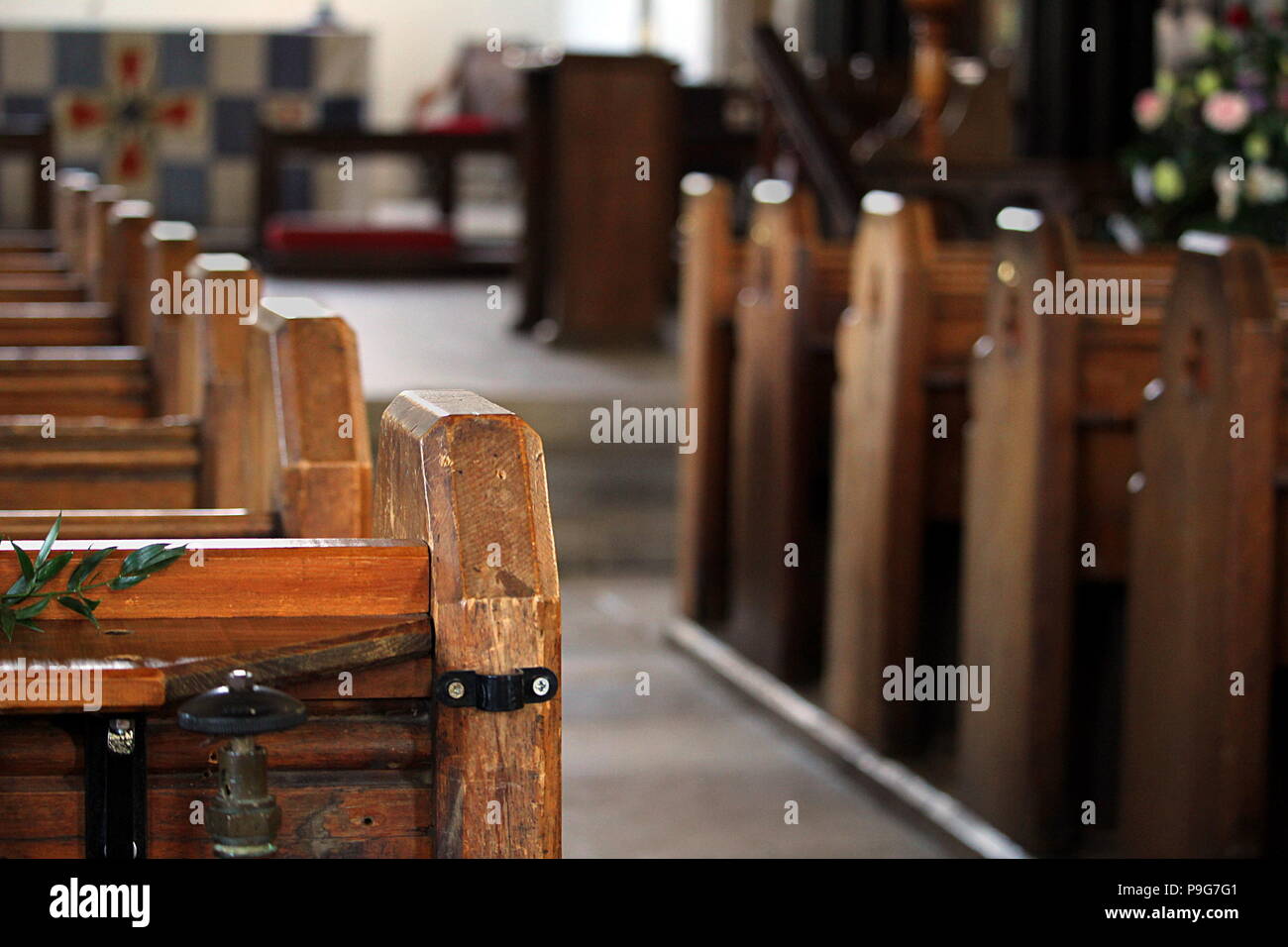 Chair pews traditional altar hi-res stock photography and images - Alamy