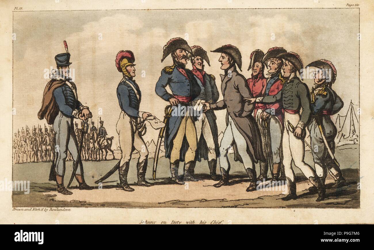 Captain Johnny Newcome on duty as Aide de Camp to the Duke of ...