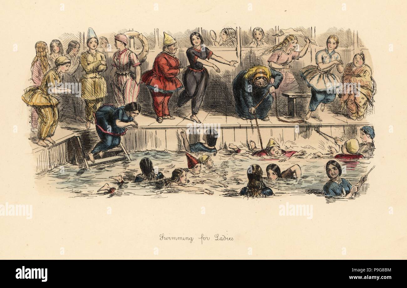 Victorian diving woman hi-res stock photography and images - Alamy