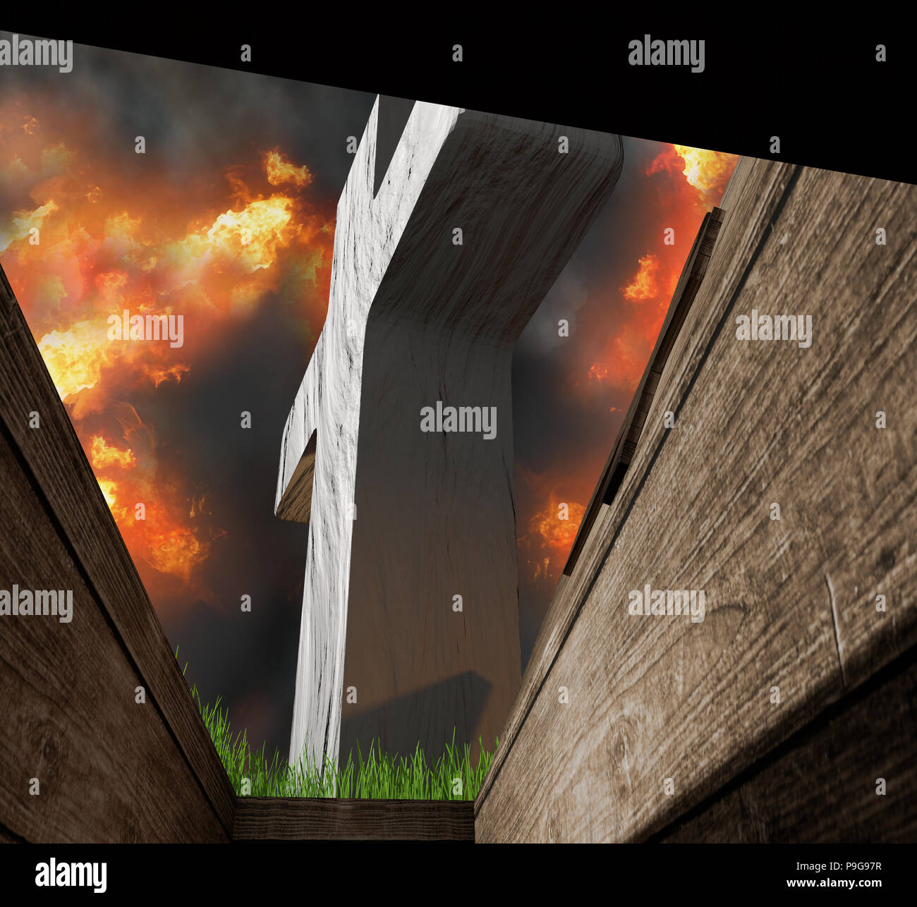 Buried alive coffin hi-res stock photography and images - Alamy