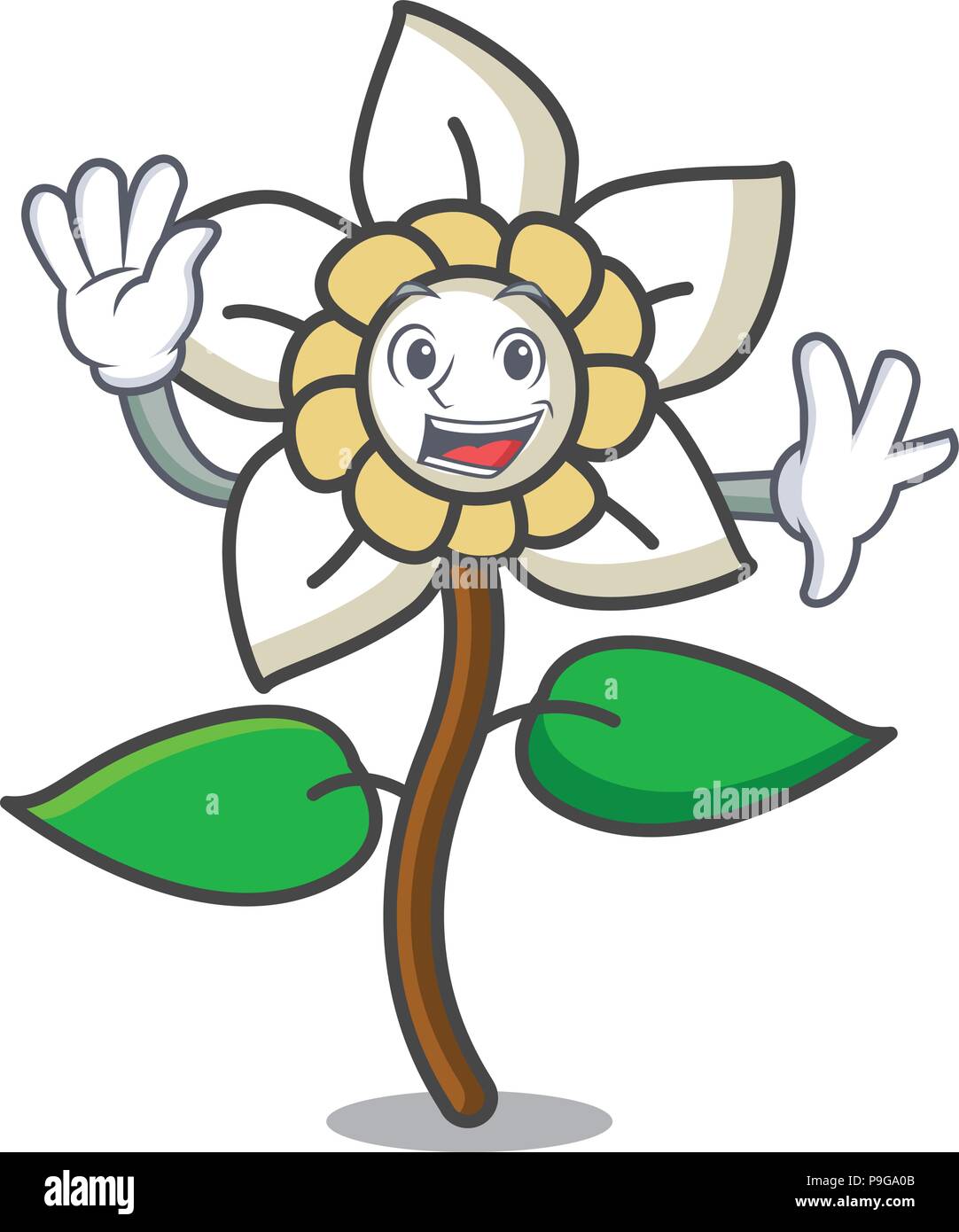 Jasmin flower tea Stock Vector Images - Alamy