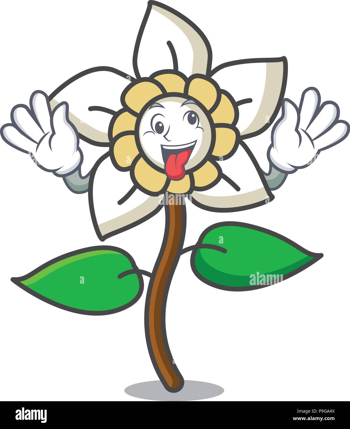 Cartoon Jasmine Flower