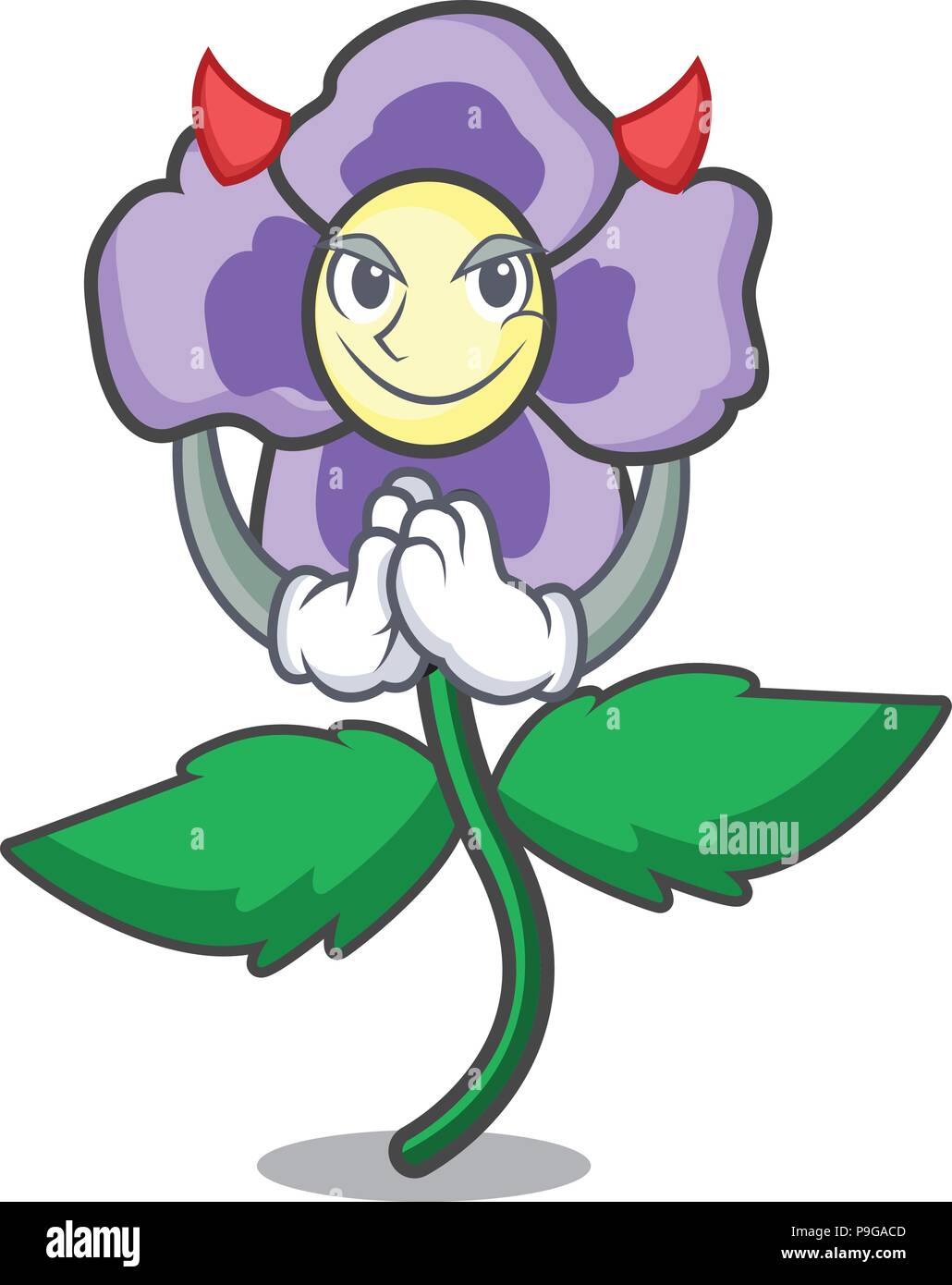 Blue devil plant Stock Vector Images - Alamy