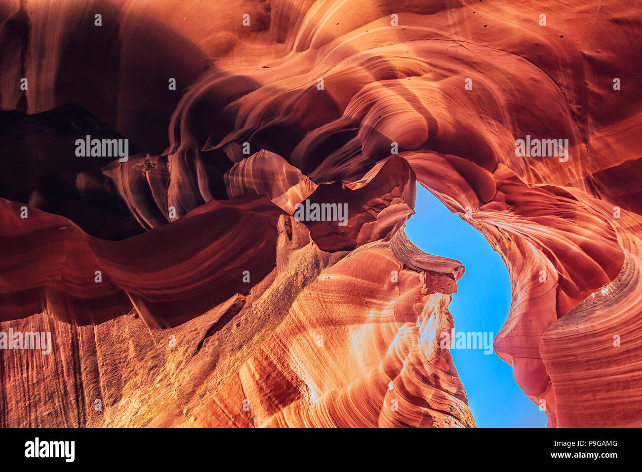 Upper Antelope Canyon on Navajo land near Page, Arizona, USA Stock ...