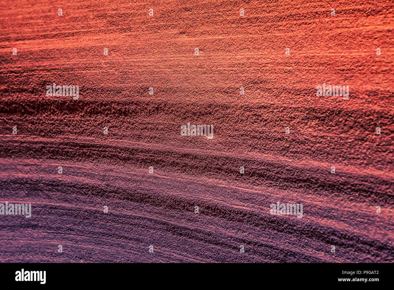 Close up shot of the Limestone waves created by erosion at Upper ...