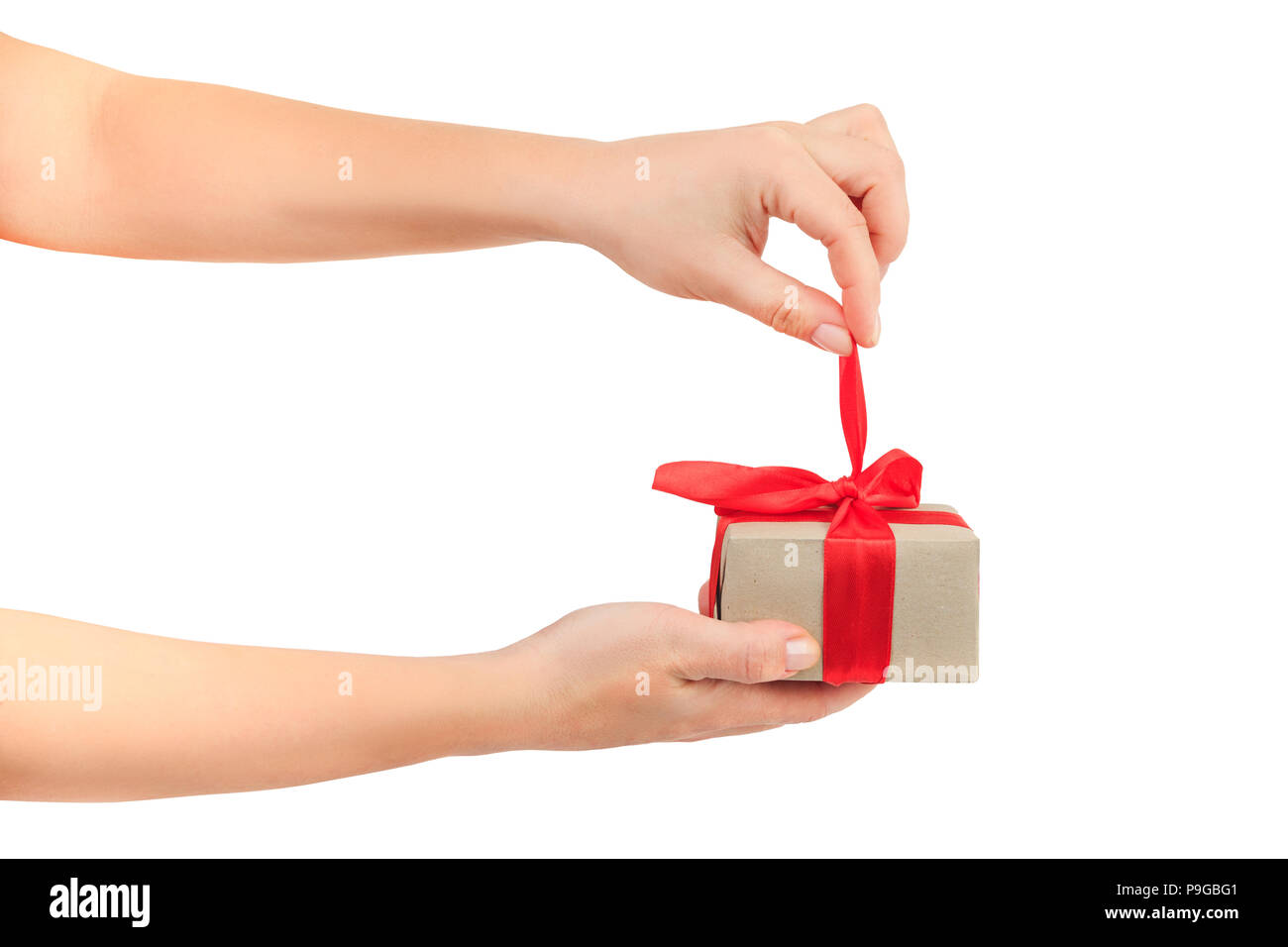 Unpacking presents Cut Out Stock Images & Pictures - Alamy