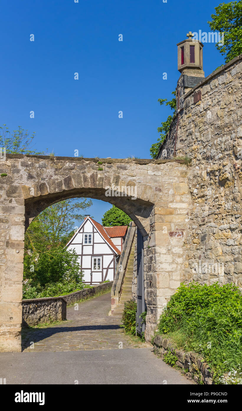 Entrance gate to the Marianum in Warburg, Germany Stock Photo - Alamy