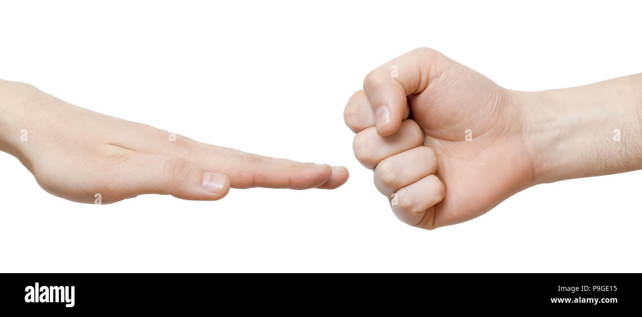 stone, paper, scissors, hand Stock Photo - Alamy