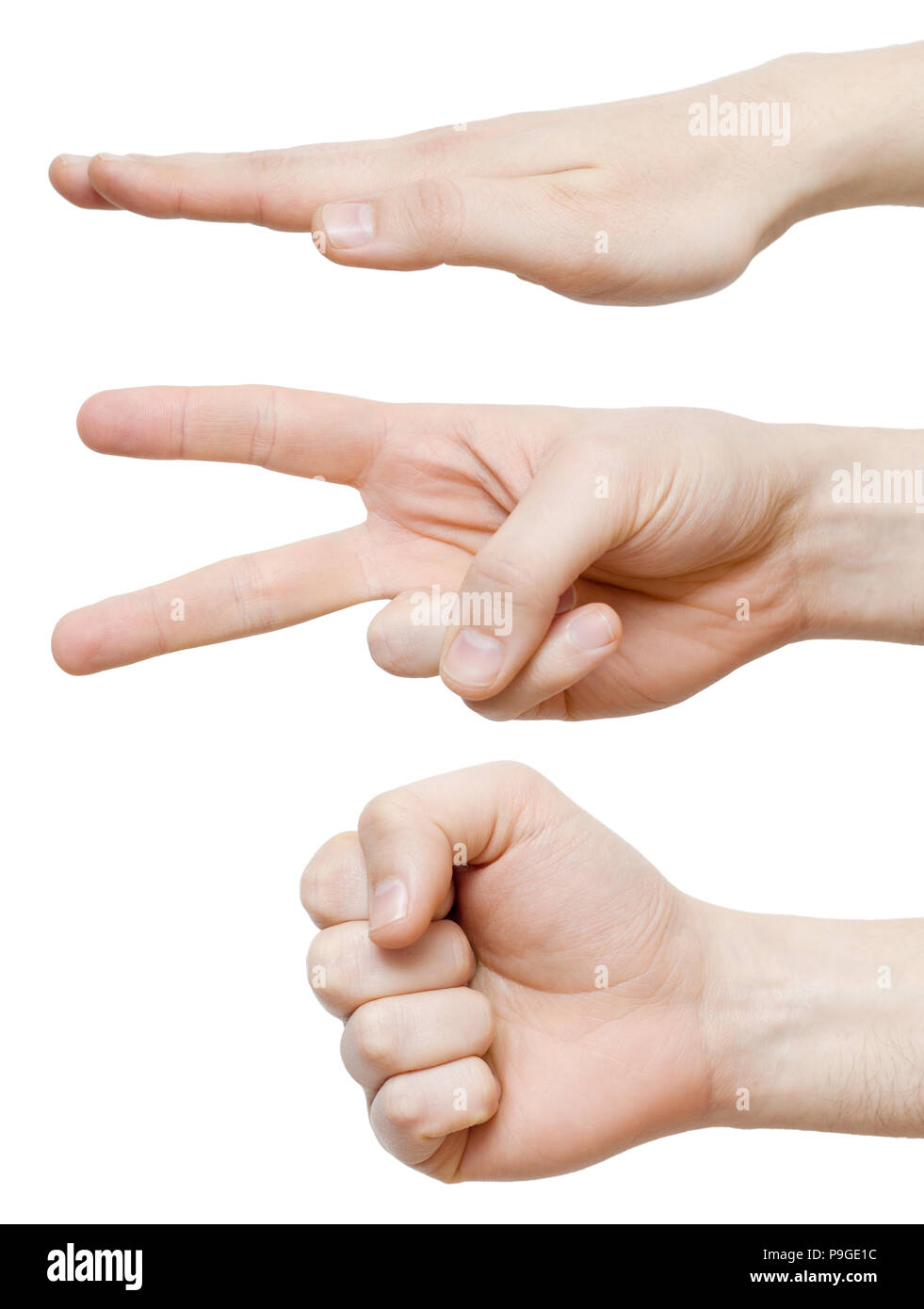 stone, paper, scissors, hand Stock Photo - Alamy