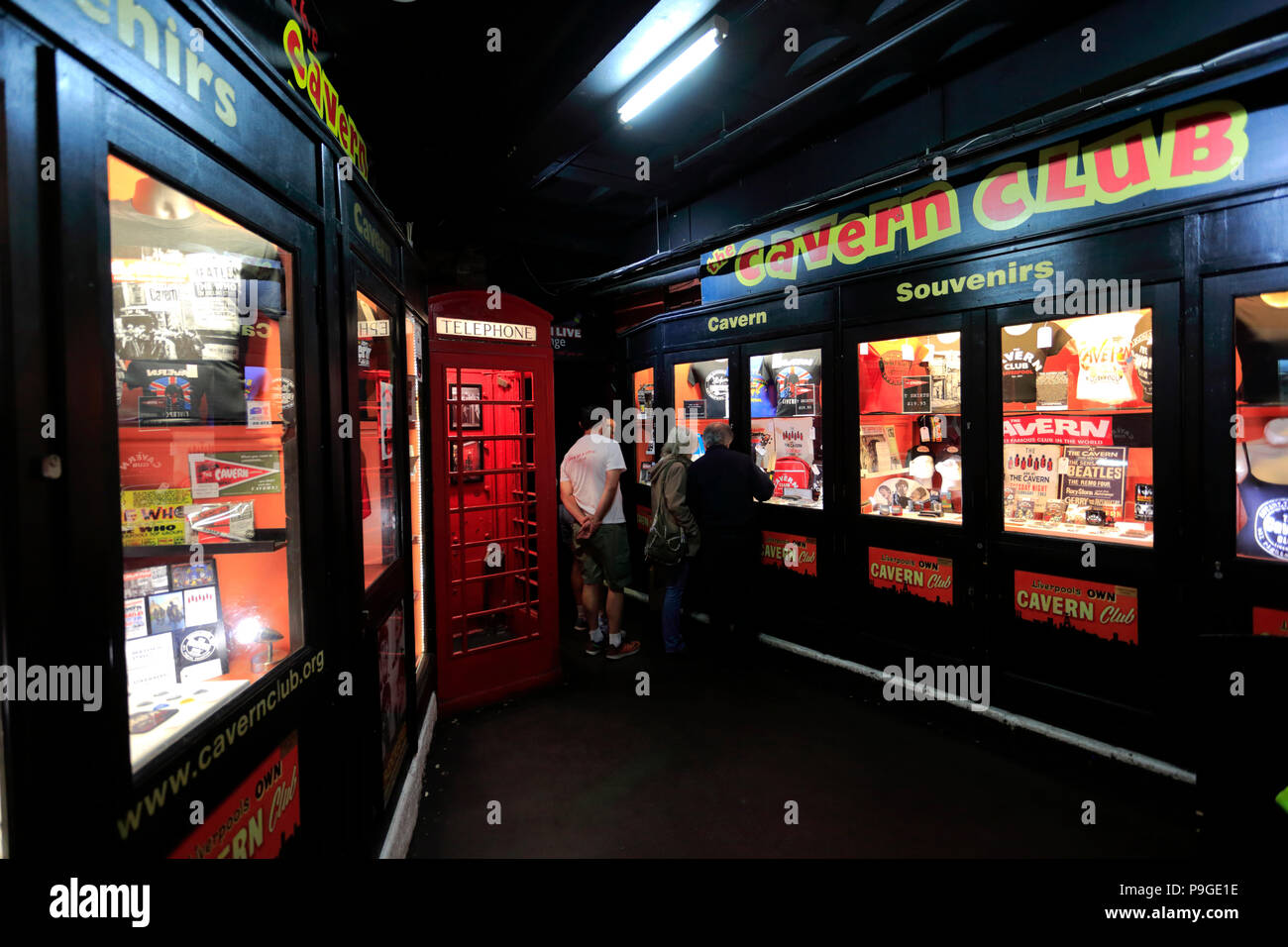 Inside the Cavern club in Mathew Street, Liverpool City, Merseyside ...