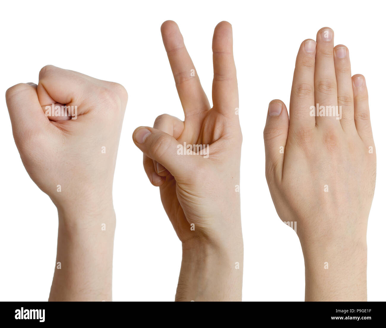 stone, paper, scissors, hand Stock Photo - Alamy
