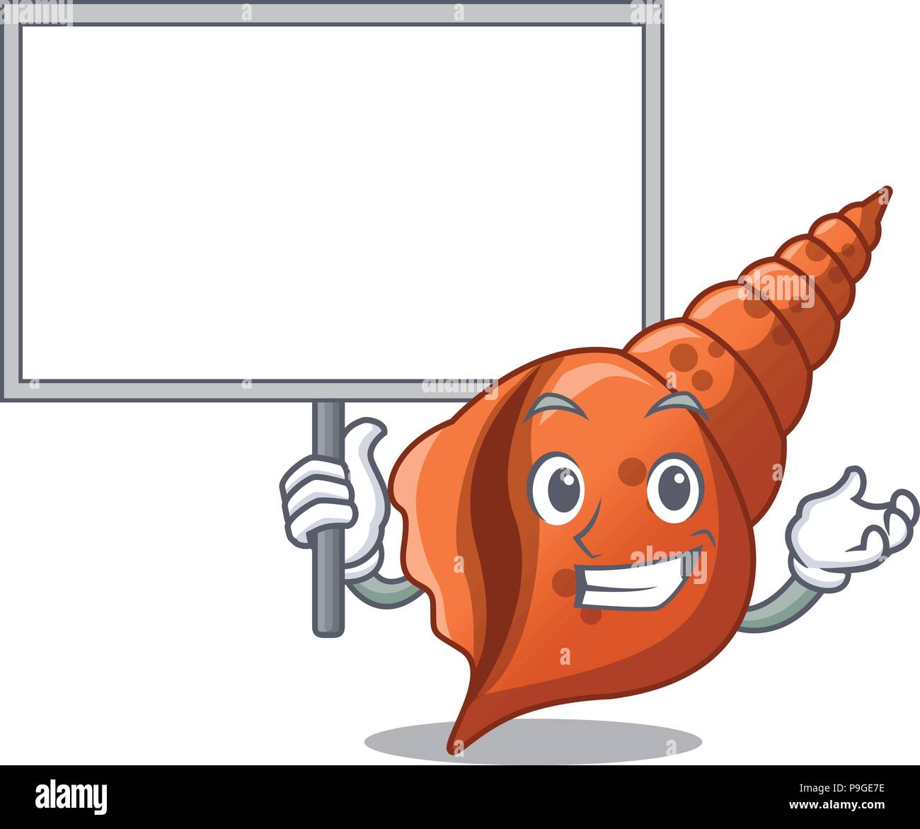 Bring board long shell character cartoon Stock Vector Image & Art - Alamy