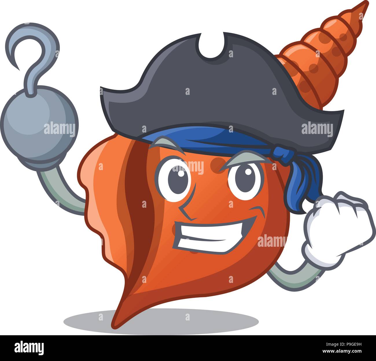 Pirate long shell character cartoon Stock Vector Image & Art - Alamy