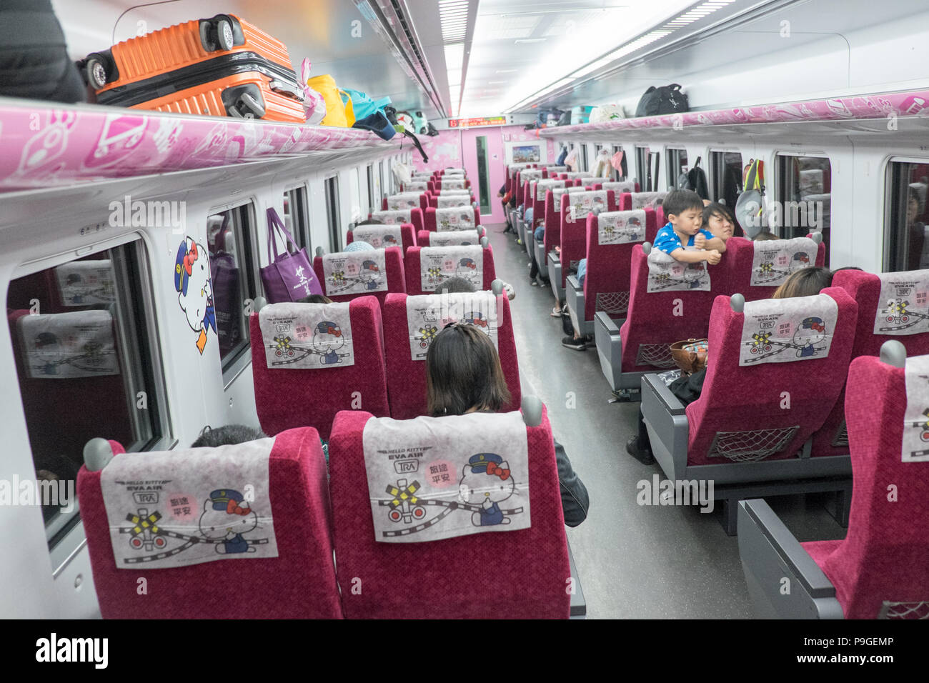 Hello Kitty,cat,design,Taroko,Express,train,livery,Eva Air,sponsored ...