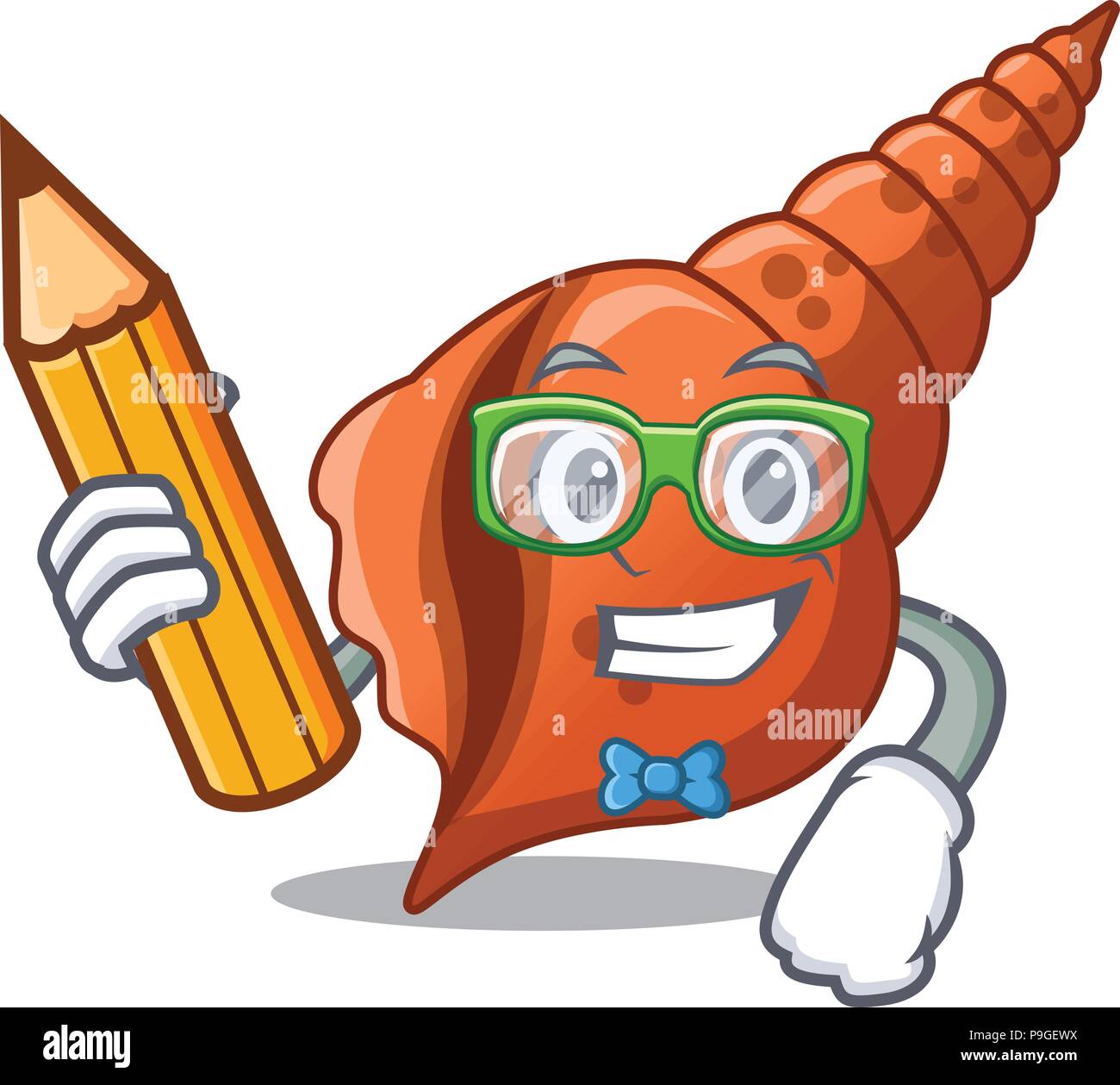 Student long shell character cartoon Stock Vector Image & Art - Alamy