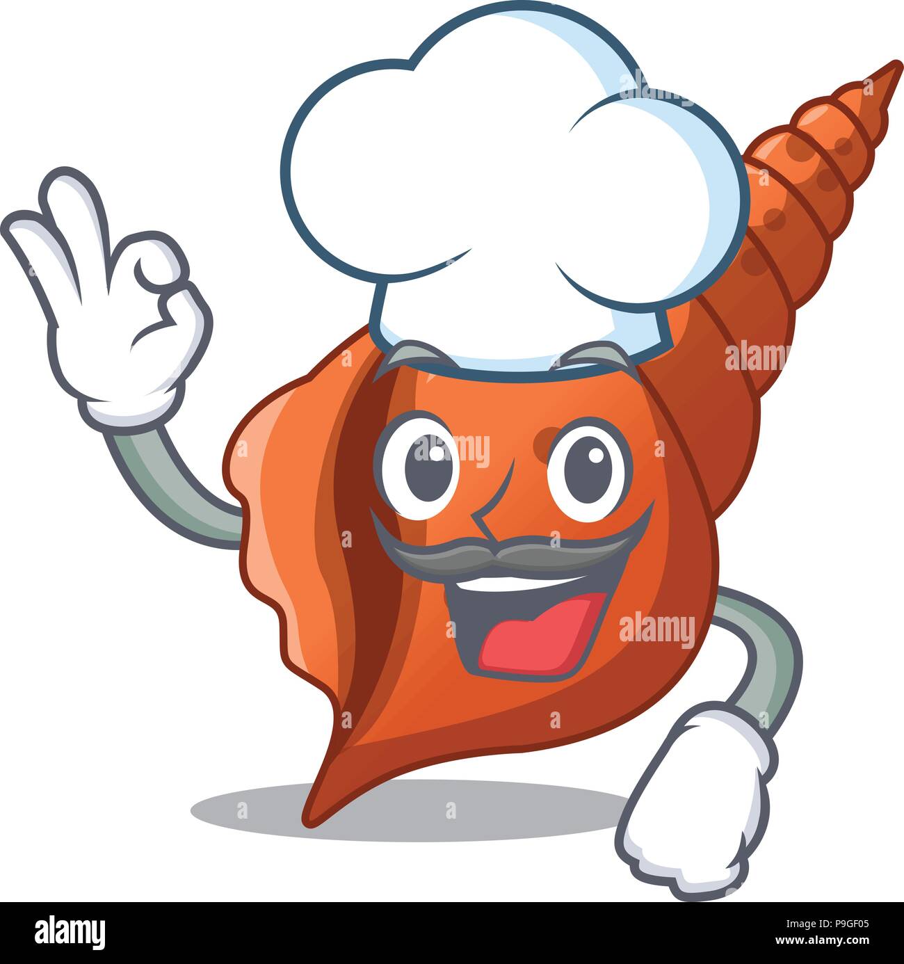 Chef long shell character cartoon Stock Vector Image & Art - Alamy