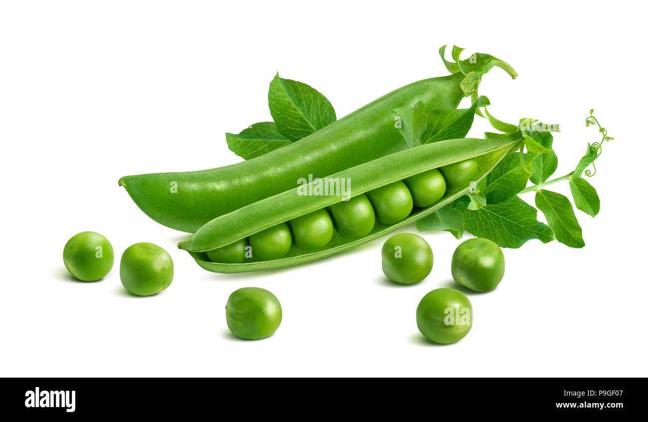 Open Pod Peas On White High Resolution Stock Photography and Images - Alamy