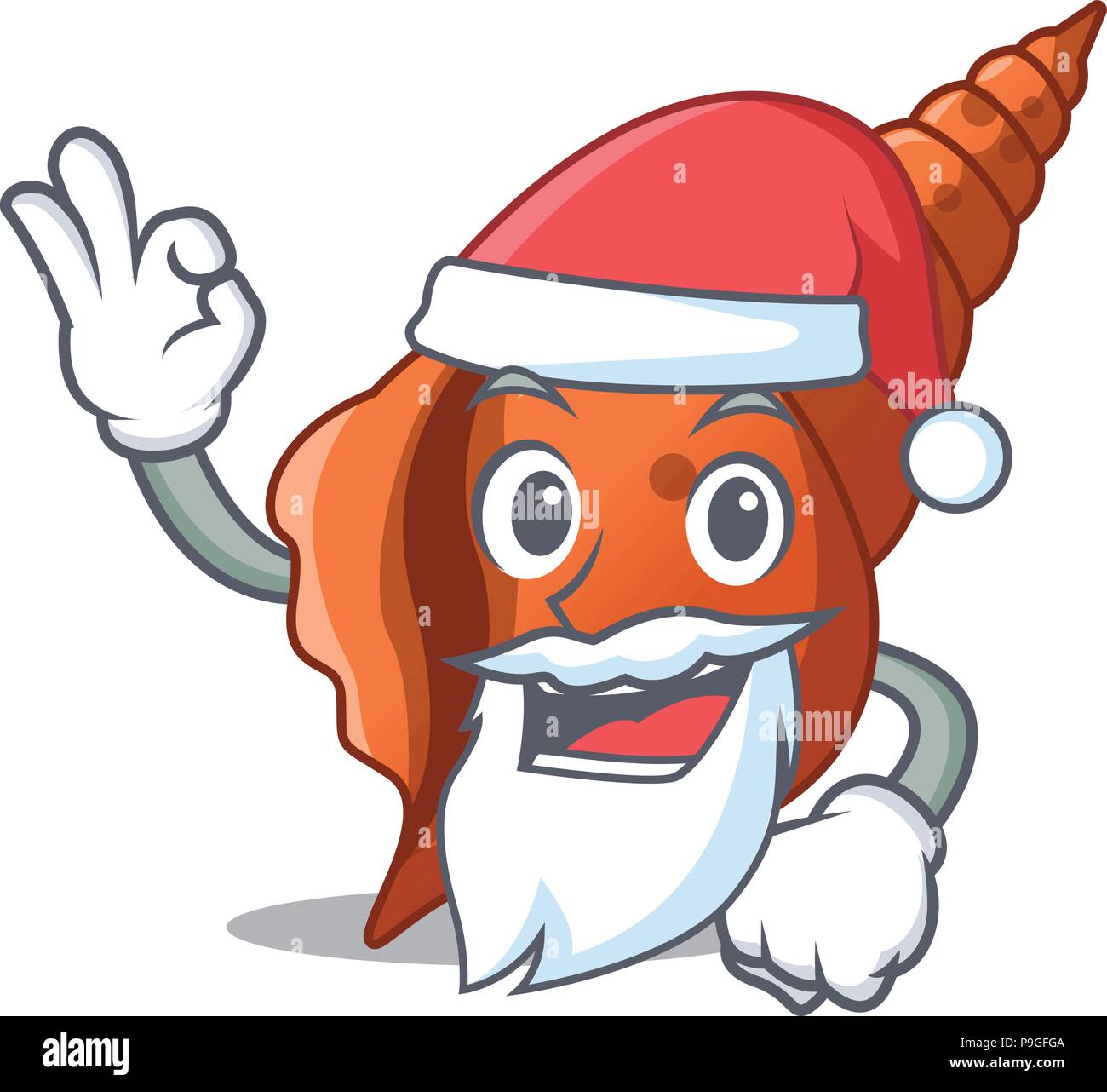 Santa long shell mascot cartoon Stock Vector Image & Art - Alamy