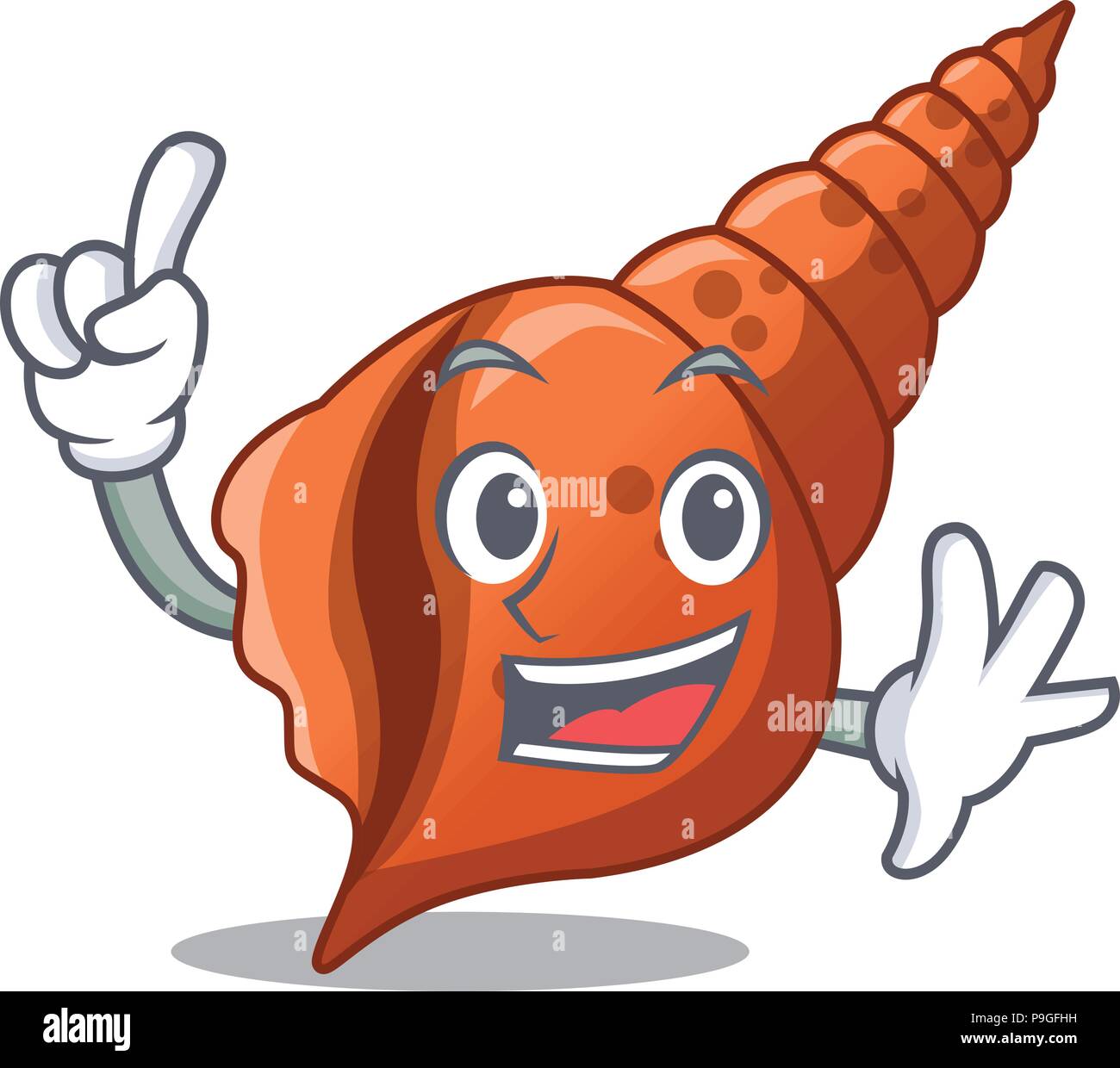 Finger long shell mascot cartoon Stock Vector Image & Art - Alamy
