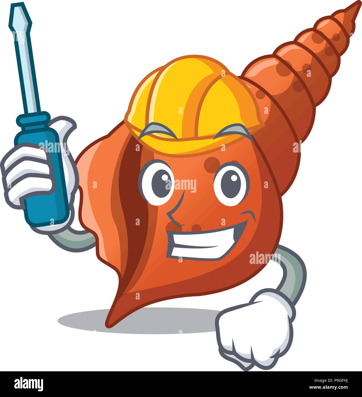 Automotive long shell mascot cartoon Stock Vector Image & Art - Alamy