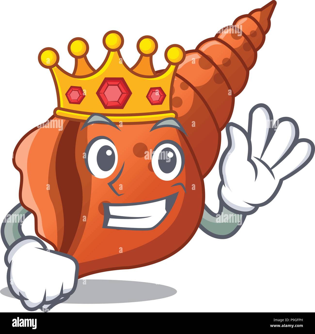 King long shell mascot cartoon Stock Vector Image & Art - Alamy