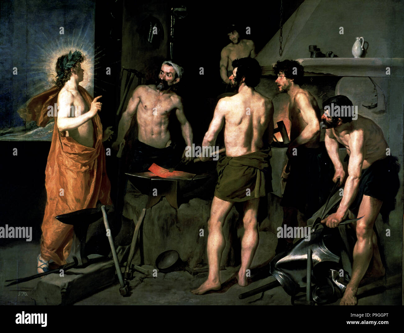 The Forge of Vulcan', by Diego Velazquez, 1630 Stock Photo - Alamy