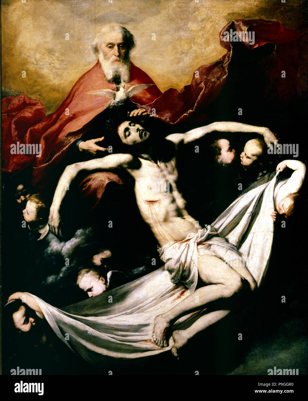 The Holy Trinity', by José de Ribera Stock Photo - Alamy