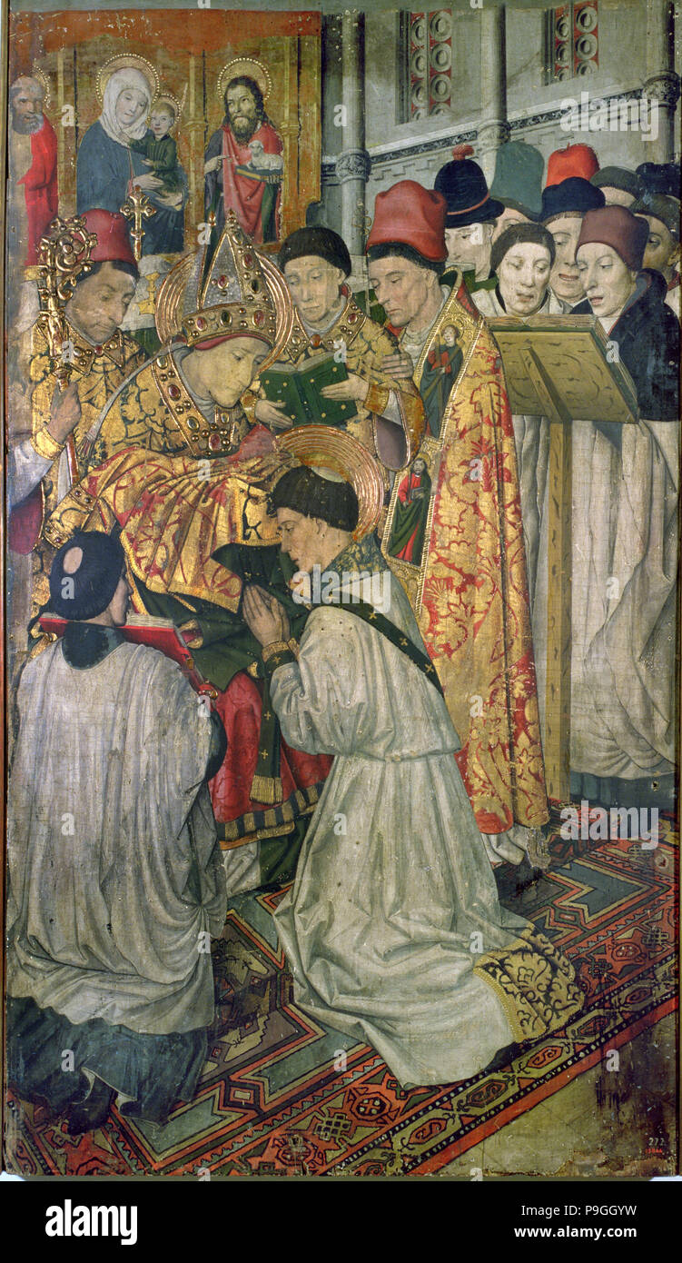 Table of the ordination of Saint Vincent by the Bishop of Zaragoza ...