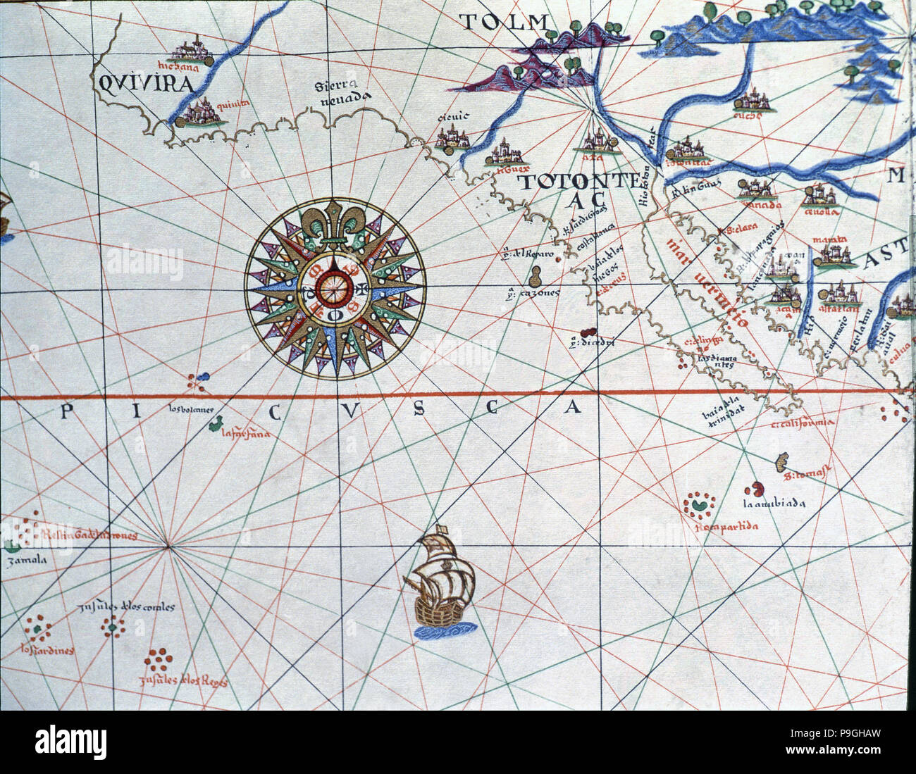 Portulan chart hi-res stock photography and images - Alamy