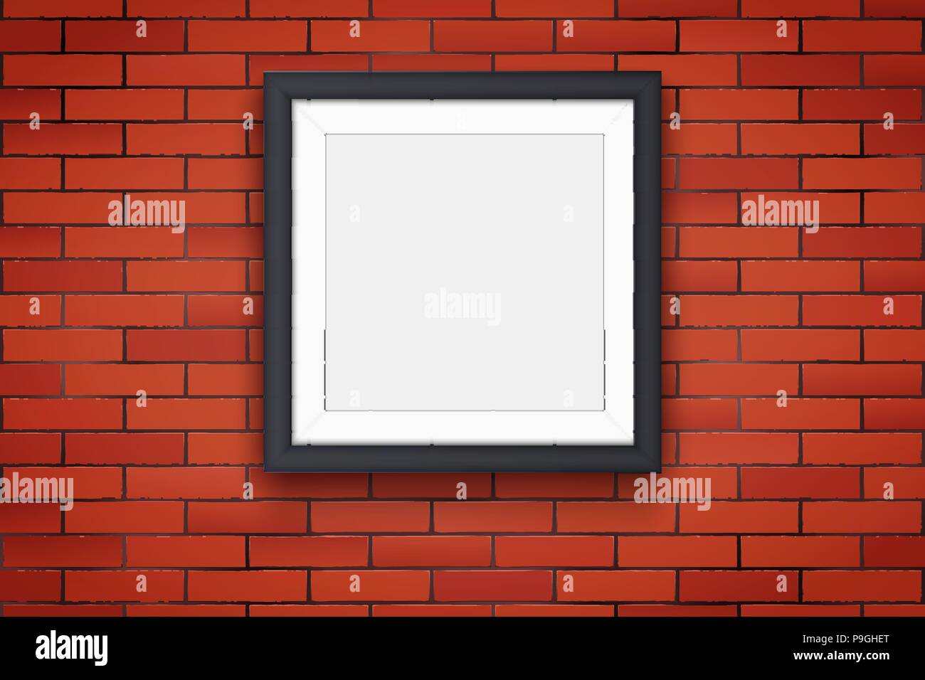 Blank brick wall Stock Vector Images - Alamy