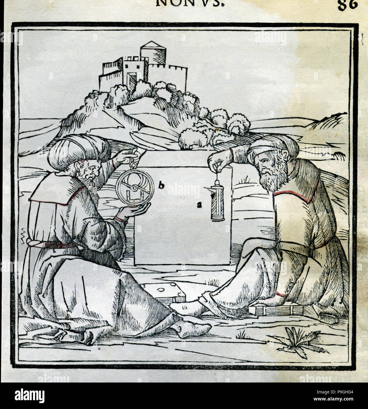 Engraving from 'De Arquitectura', Venice edition of 1511, from the work ...