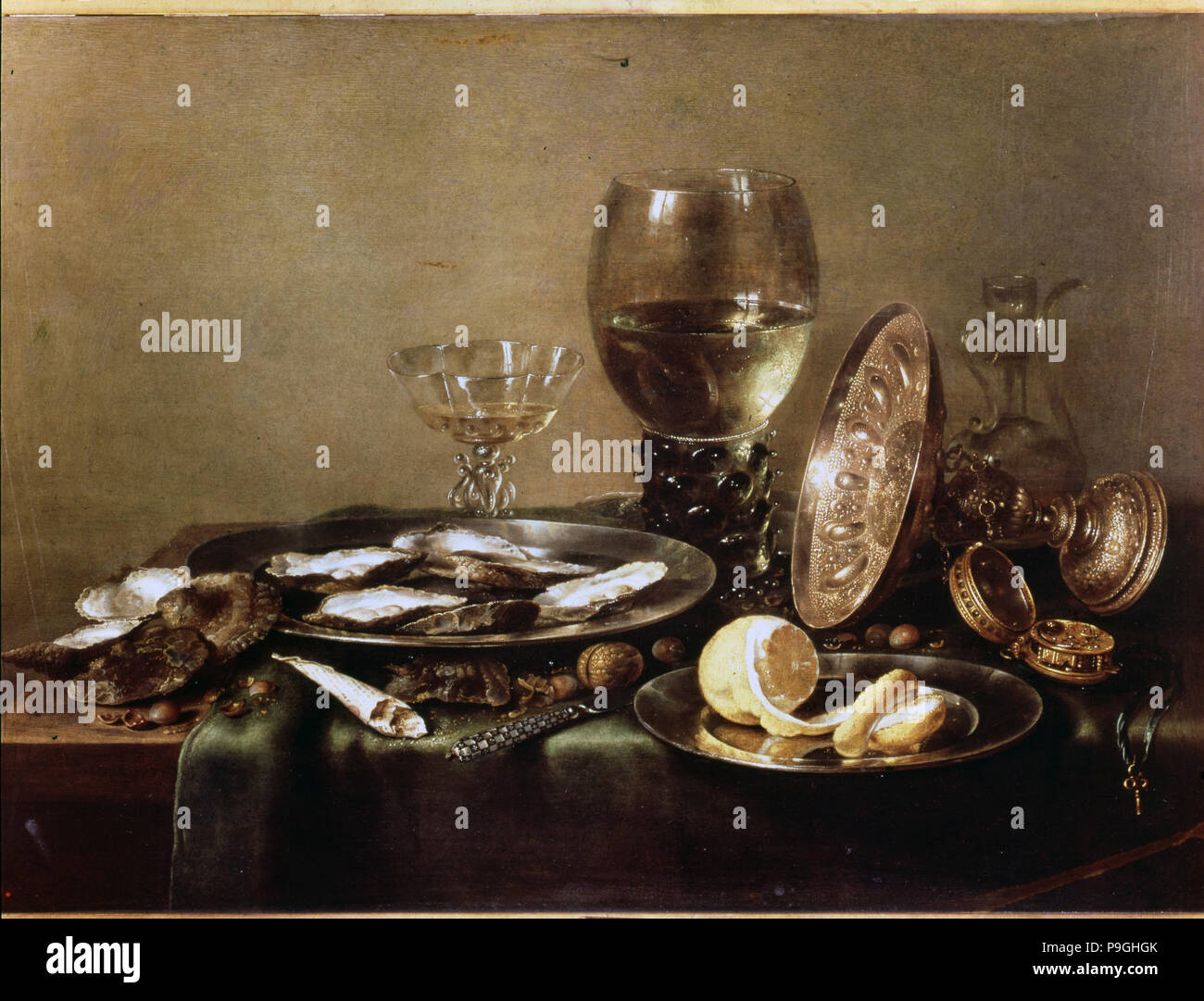 'Still Life', work by Willem Claesz Heda Stock Photo - Alamy