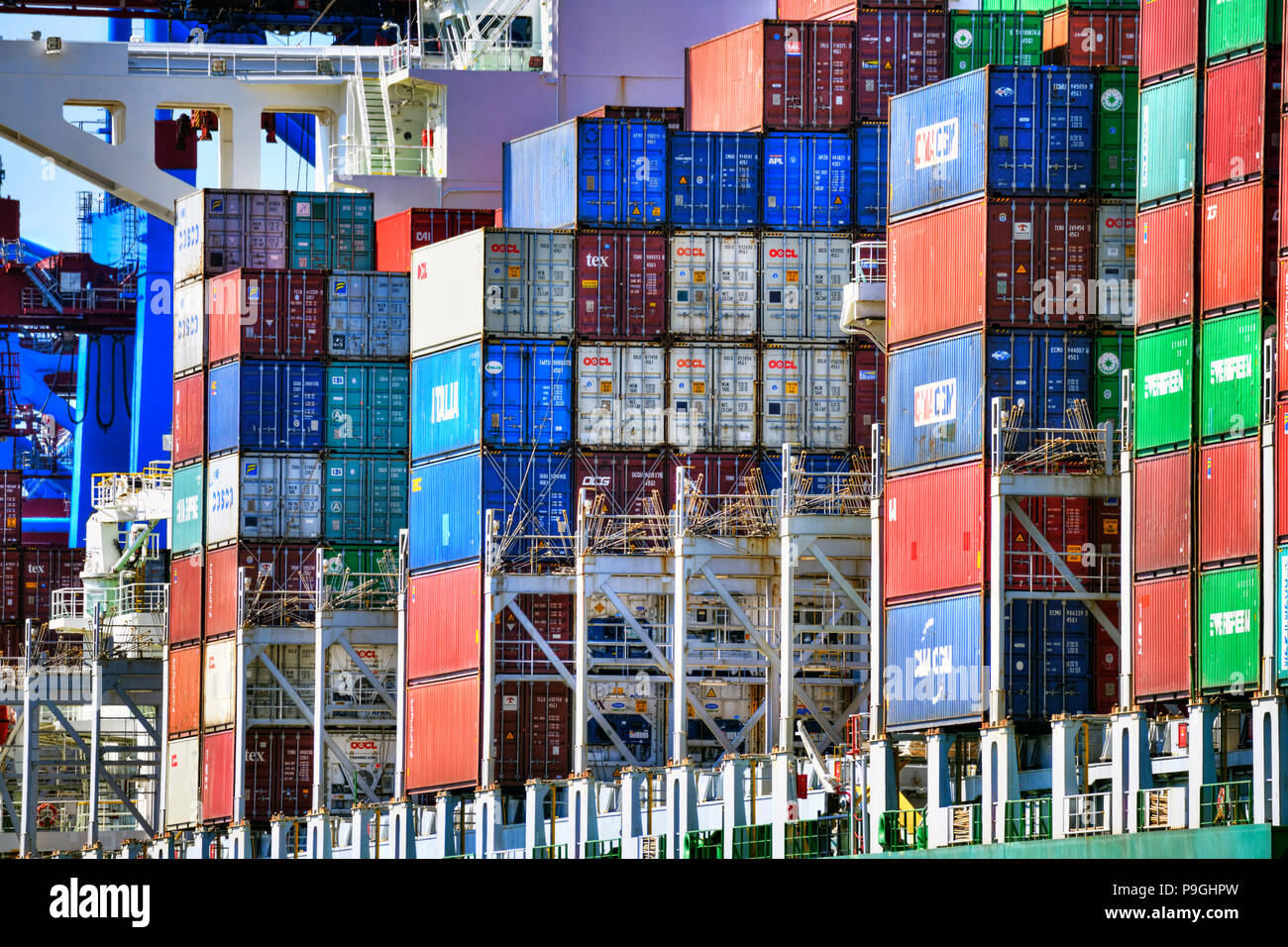 Container terminal port trade hi-res stock photography and images - Alamy