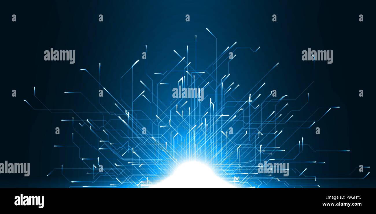 Abstract particle line moving Stock Vector Images - Alamy