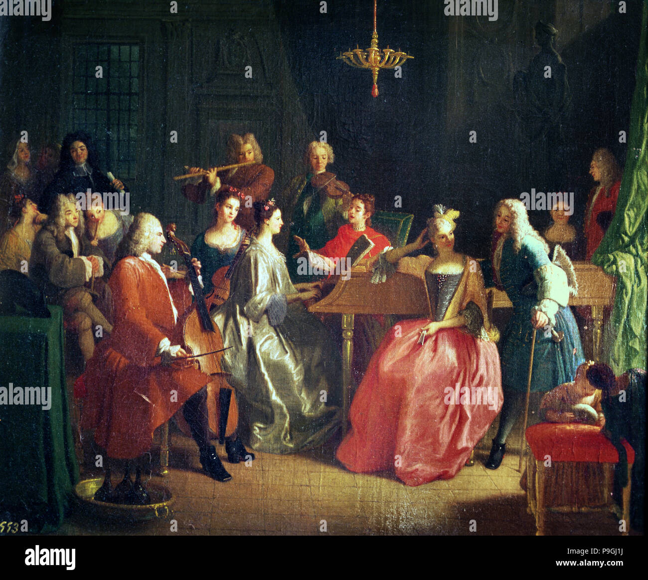 Baroque orchestra painting hi-res stock photography and images - Alamy