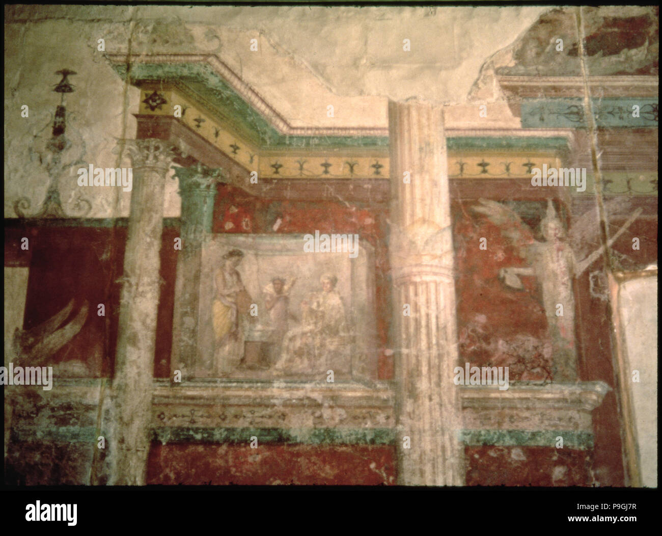 Frescoes in the House of Livia on the Palatine Stock Photo - Alamy