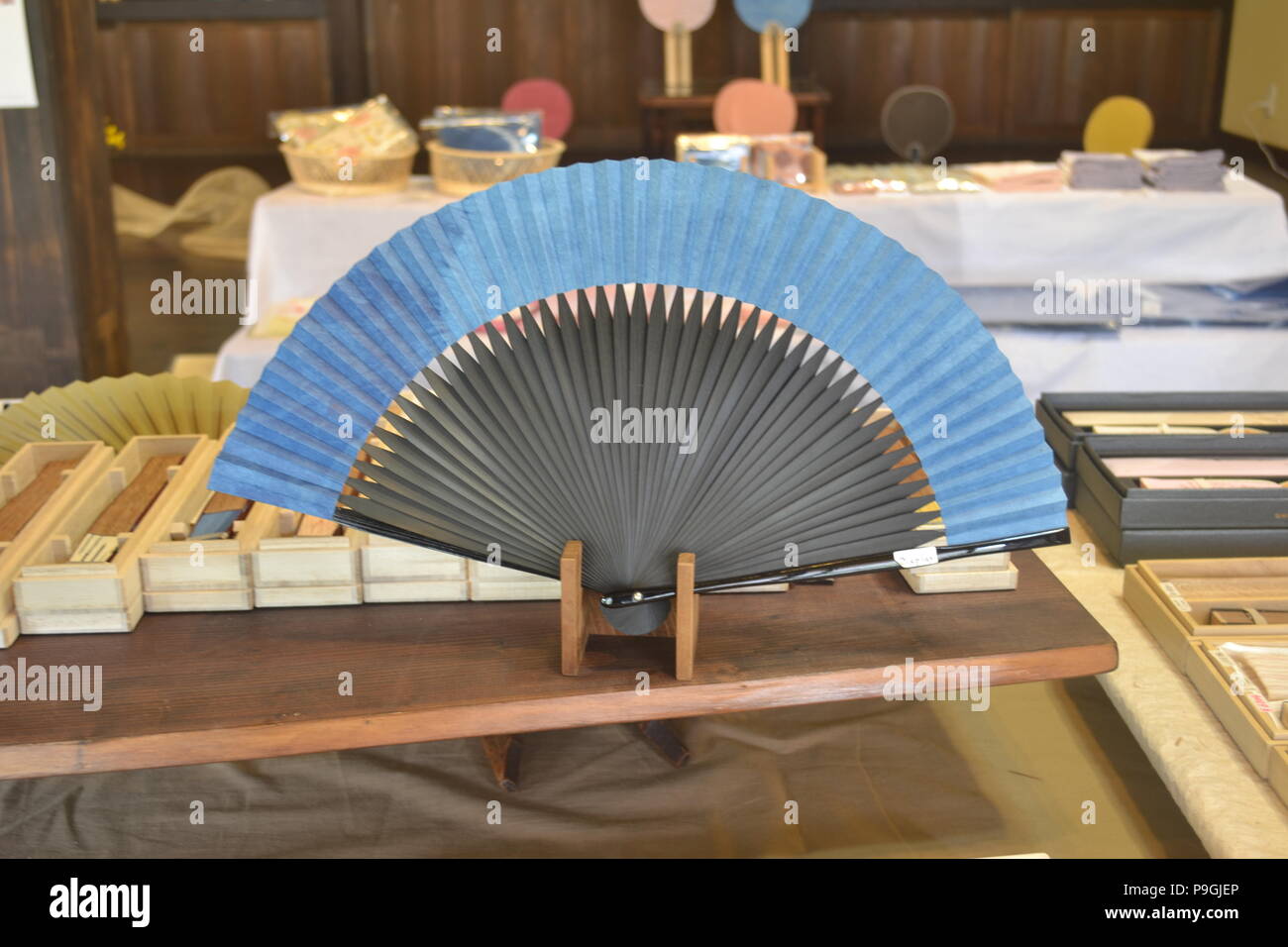 Japanese hand fan Stock Photo - Alamy