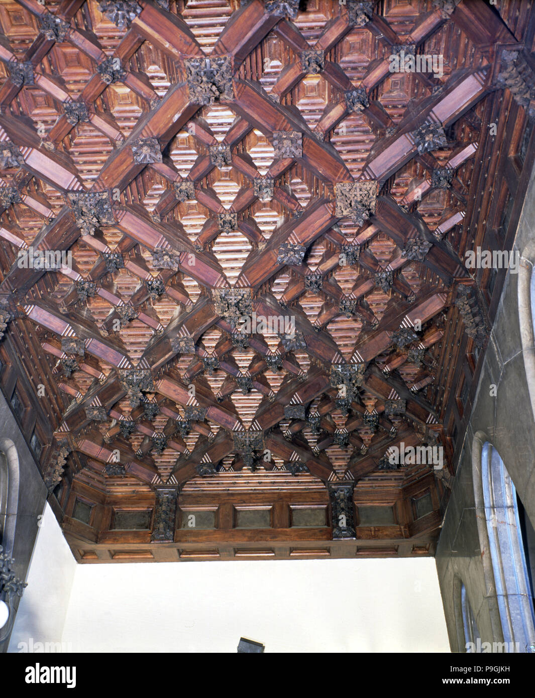 Wood Coffered Ceiling