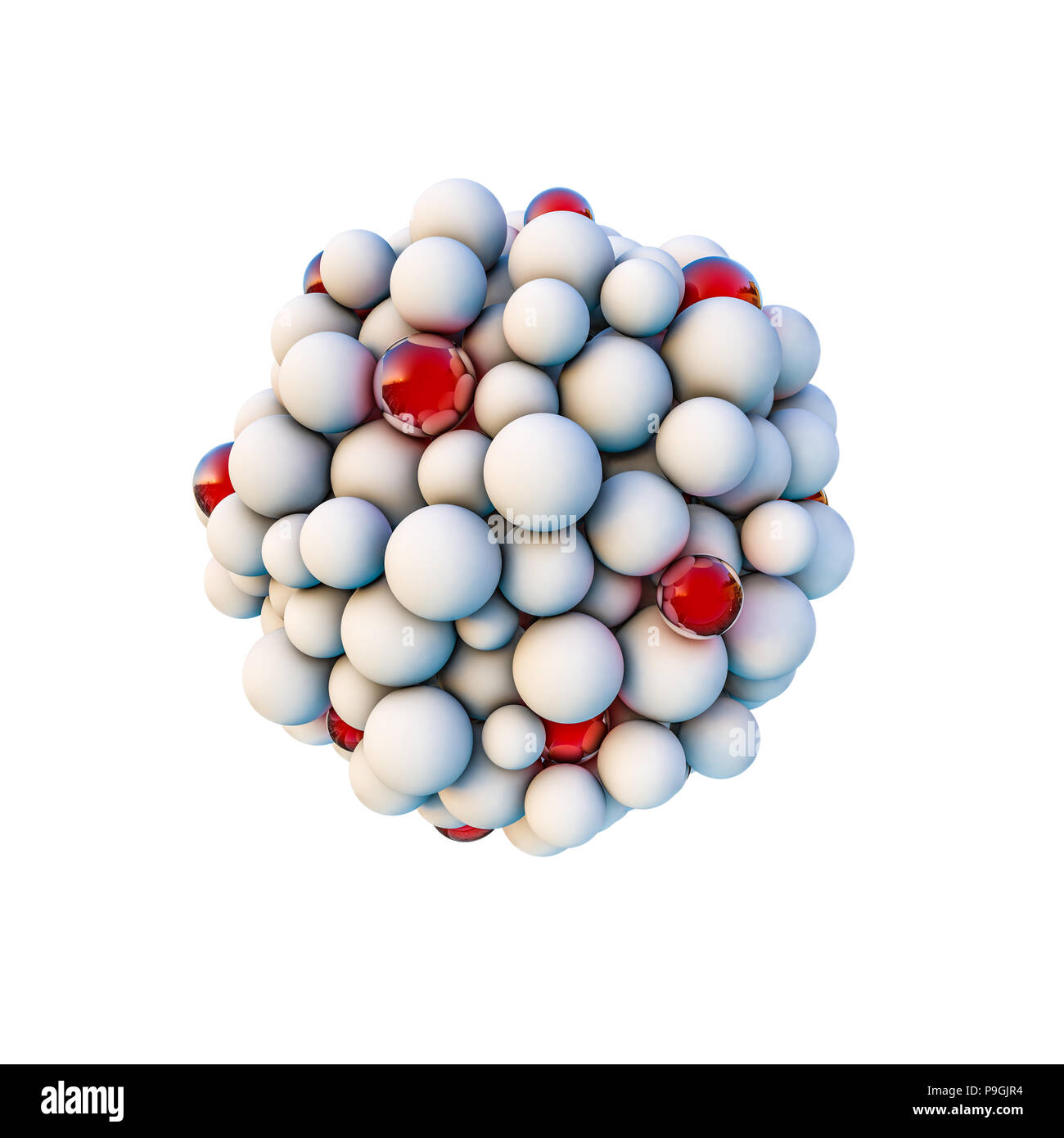 huge group of spheres isolated on white background 3d illustration ...