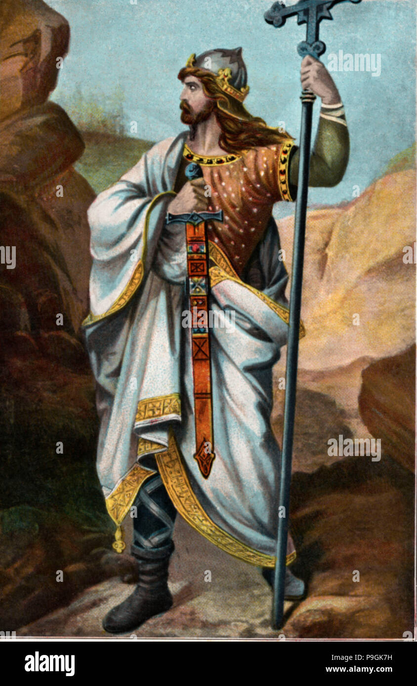 Don Pelayo (699-737), King of Asturias, he fought the Muslims in the ...