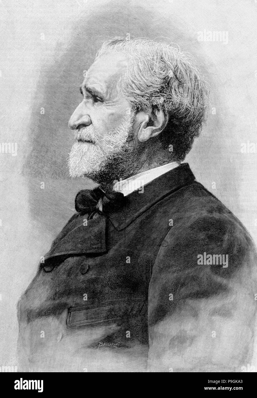 Giuseppe Verdi (1813 - 1901), Italian composer at age 80 Stock Photo ...