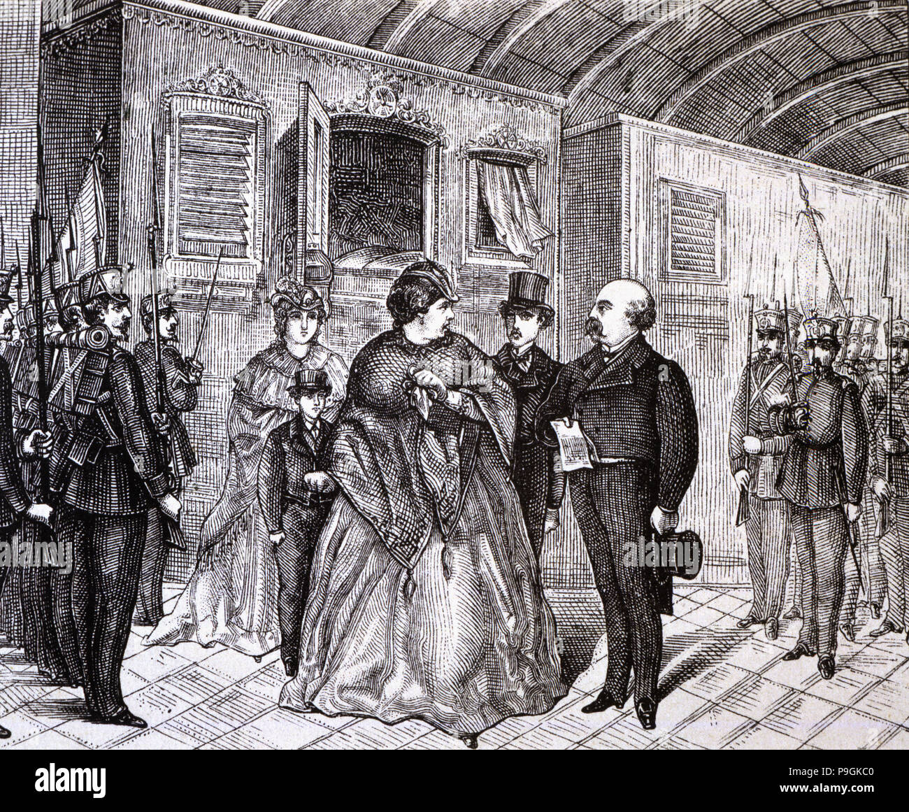 Revolution of 1868, exit of Elizabeth II and the royal family from ...