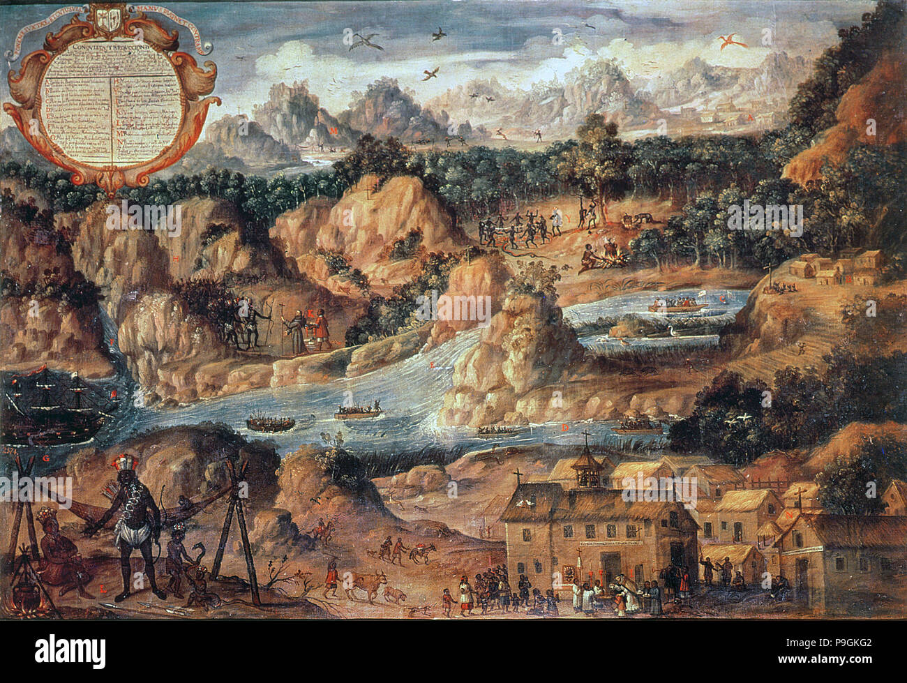 Reduction of the natives from Pantasma and Paraca in Guatemala Stock ...