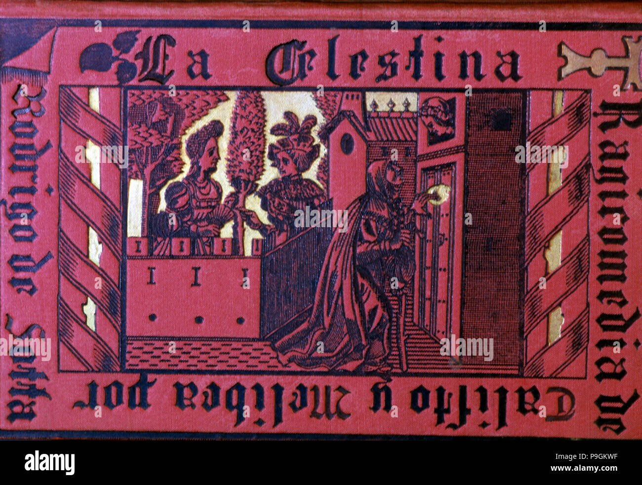 Cover of 'La Celestina' by Fernando de Rojas, 1883 edition Stock Photo ...
