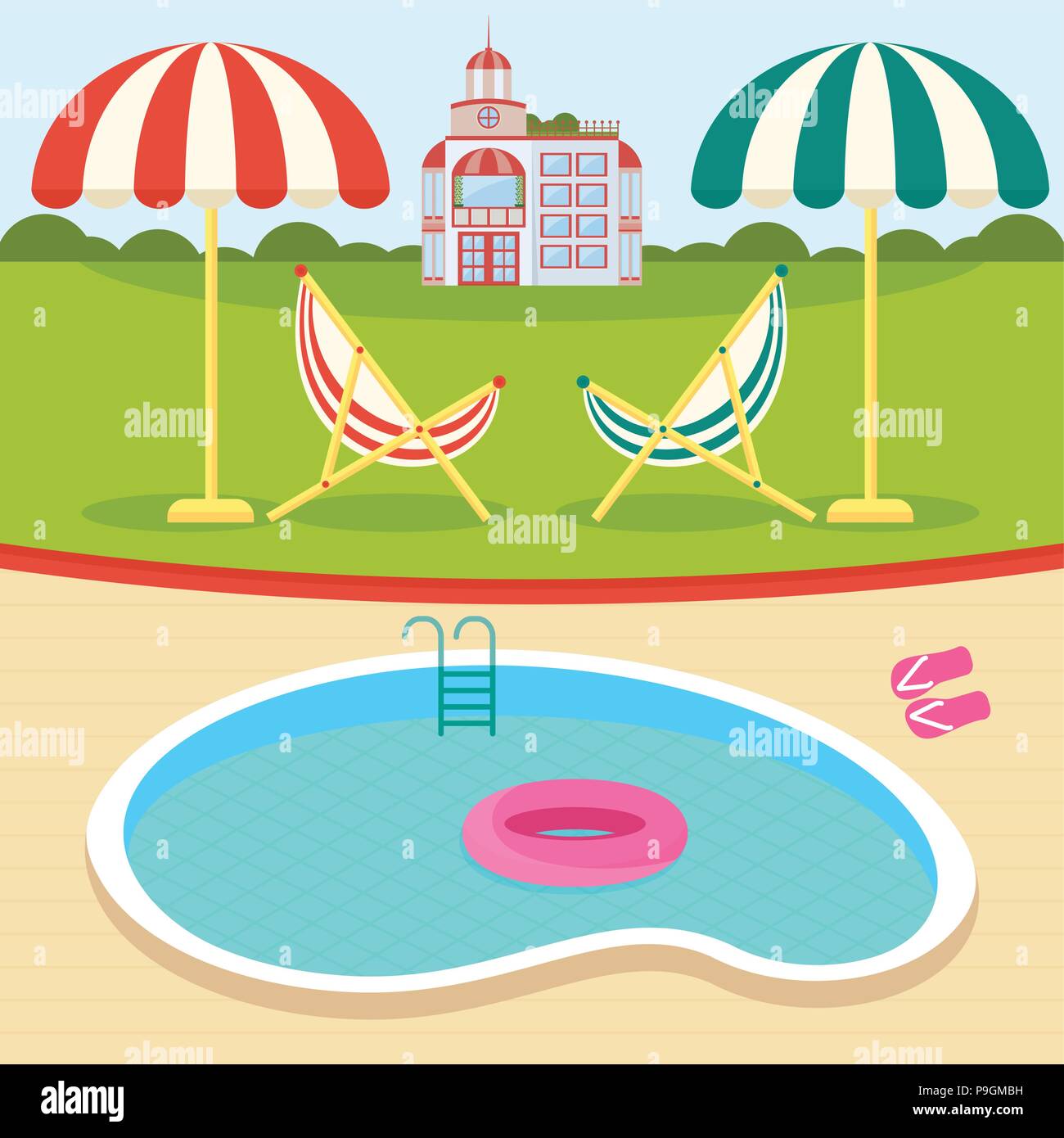 Swimming Pool Drawing Templates