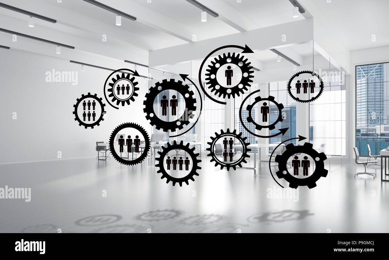 Networking and wireless connection as concept for effective modern ...