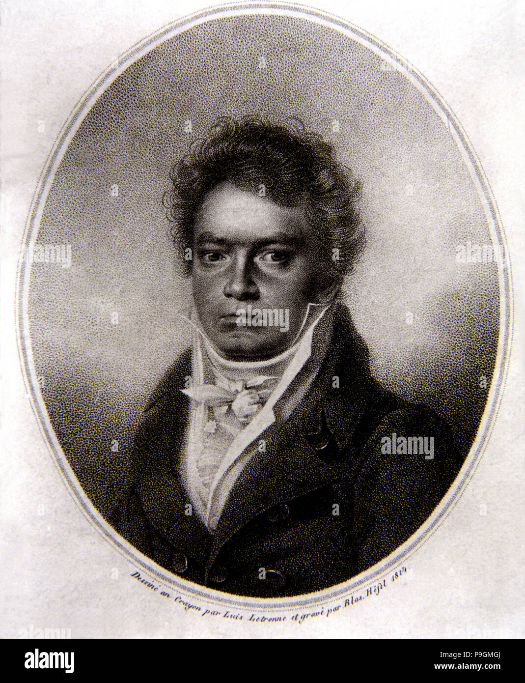 Ludwig Van Beethoven (1770-1827), German composer, drawing by Luis ...