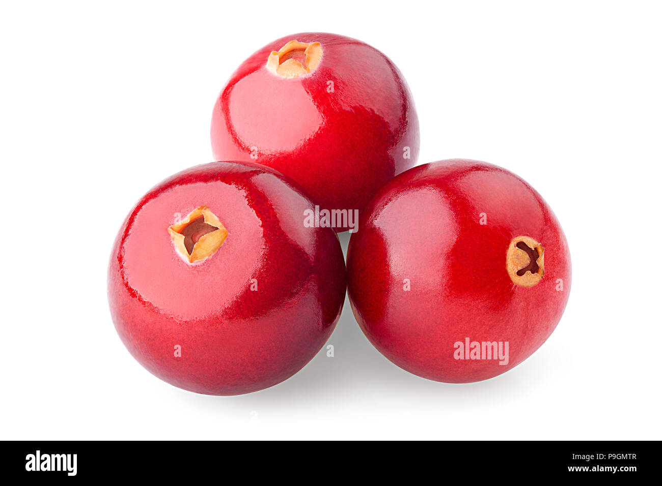 Cranberry, clipping path, isolated on white background, full depth of ...
