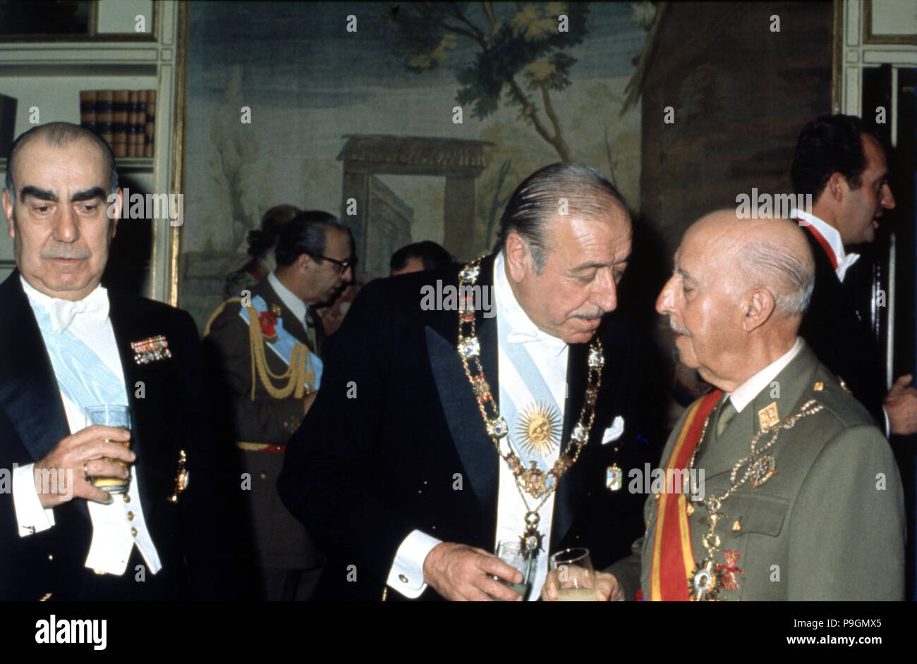 Visit to Spain of Hector Jose Campora (1909-1980) Argentine politician ...