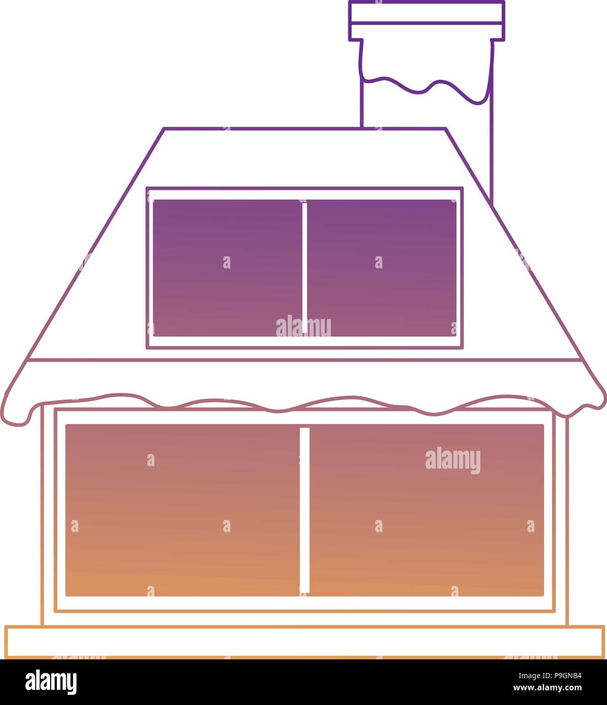 cabin house icon over white background, vector illustration Stock ...